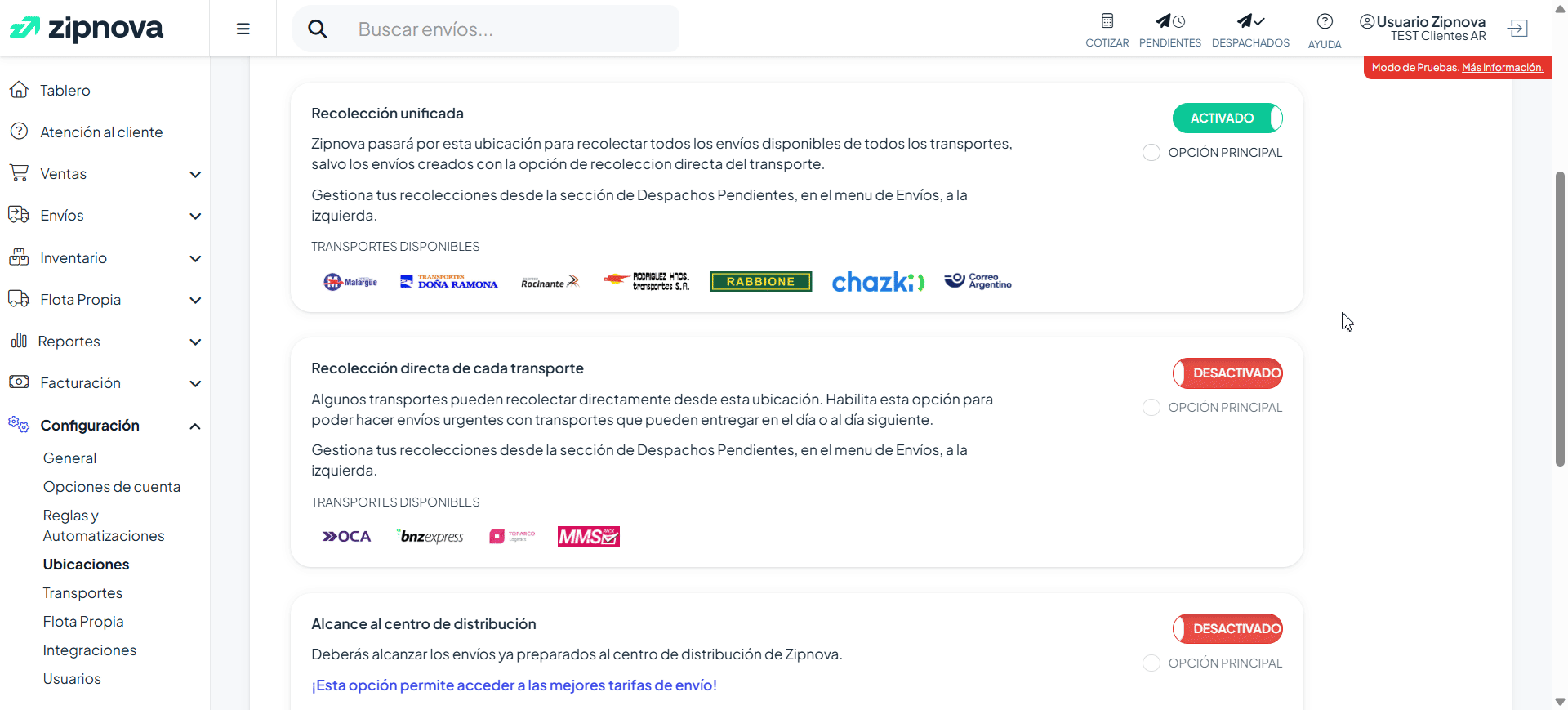 Configurar Ubicaciones de Origen para Envíos y Devoluciones – Zipnova ...